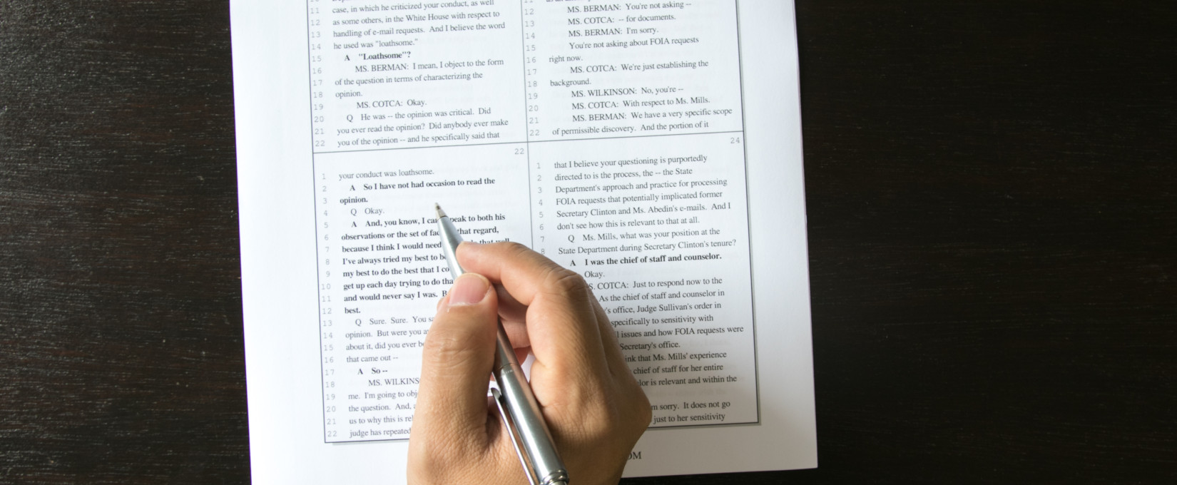 Importance of Reviewing The Deposition Transcript Before Trial | Baer ...